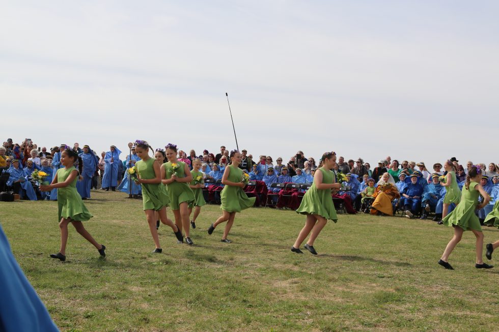 The Lady of Cornwall Sarah Buck and dancers Marazion 2025 - Gorsedh Kernow
