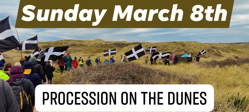 St Piran's Procession on the Dunes 2026 - Gorsedh Kernow